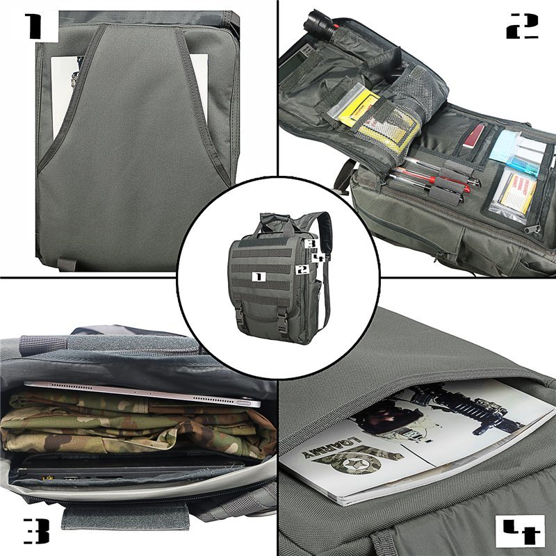 Multi-Function Military Tactical Laptop Bag